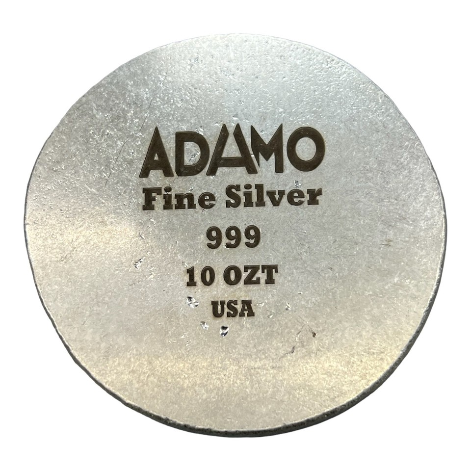 10 oz Silver Bar 999 Uncle Sam Buy Silver Adamo Metals - Hand Cast ...