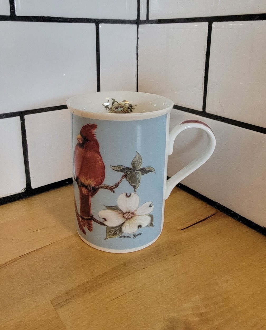 Gallery by Inhesion CARDINALS Coffee Cup / Mug Porcelain Art by Maria ...
