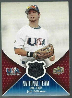 Josh Fellhauer 2009 Upper Deck USA National Team Black Jerseys Card ...