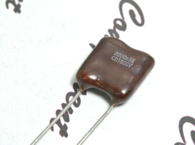 1pcs - CDE 2000P (2000pF 2nF) 1500V 5% Silvered Mica Capacitor | eBay