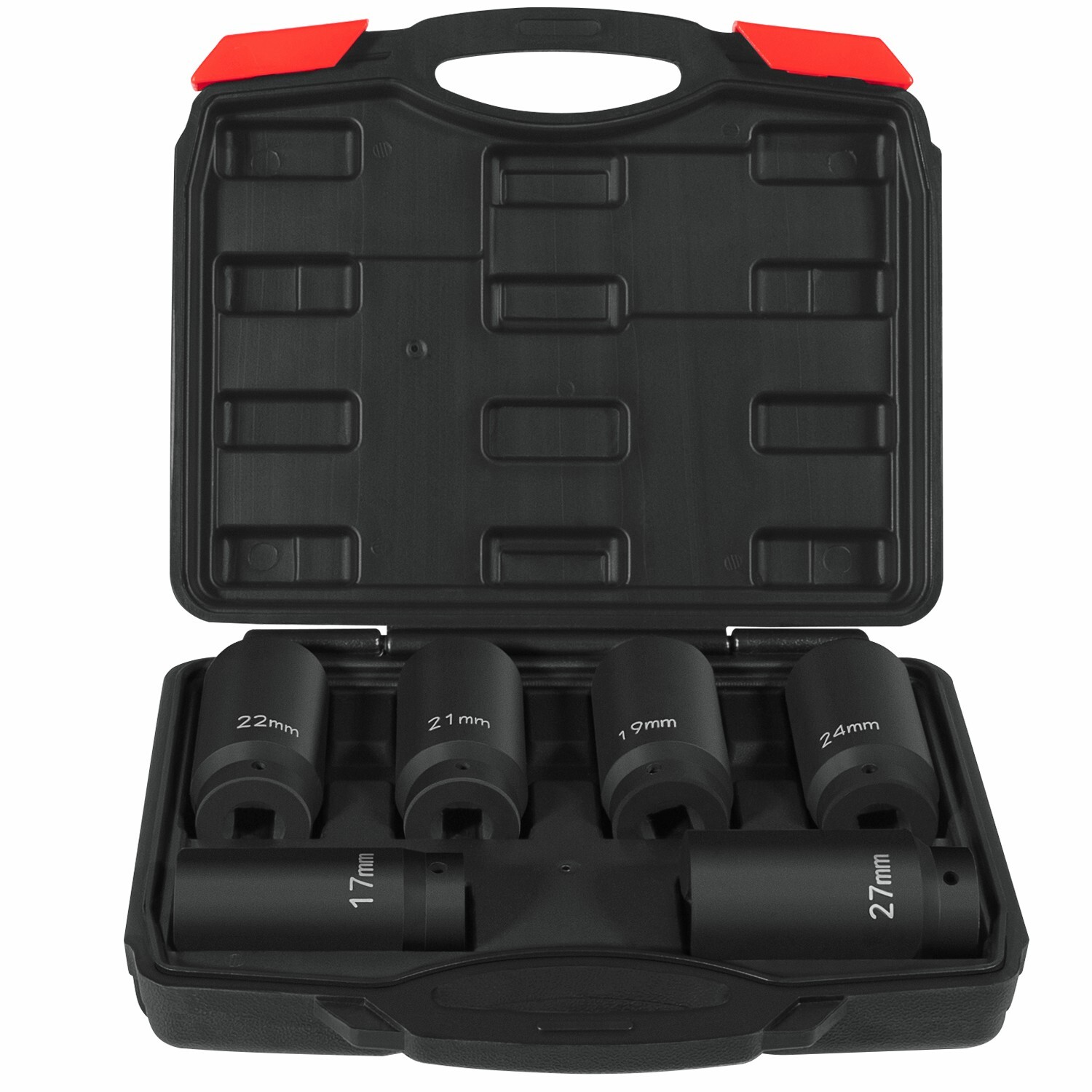 6PCS Crank Bolt Socket Set-17/19/21/22/24/27mm Harmonic Balancer Impact ...