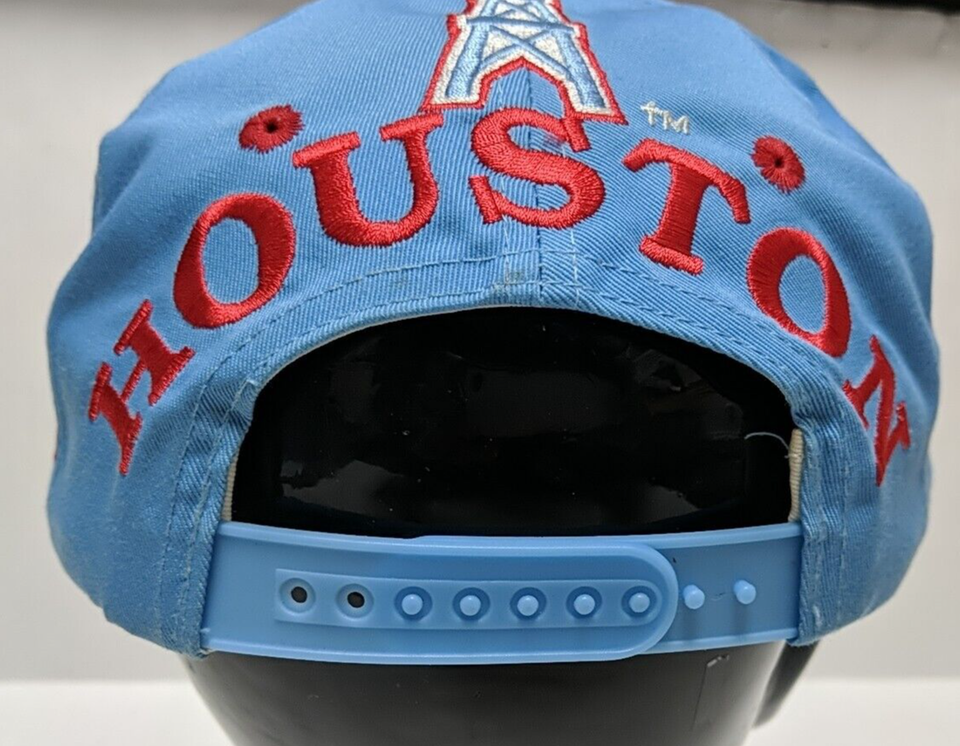 Vintage Houston Oilers SnapBack Hat Cap AJD Team NFL Football SAME DAY ...