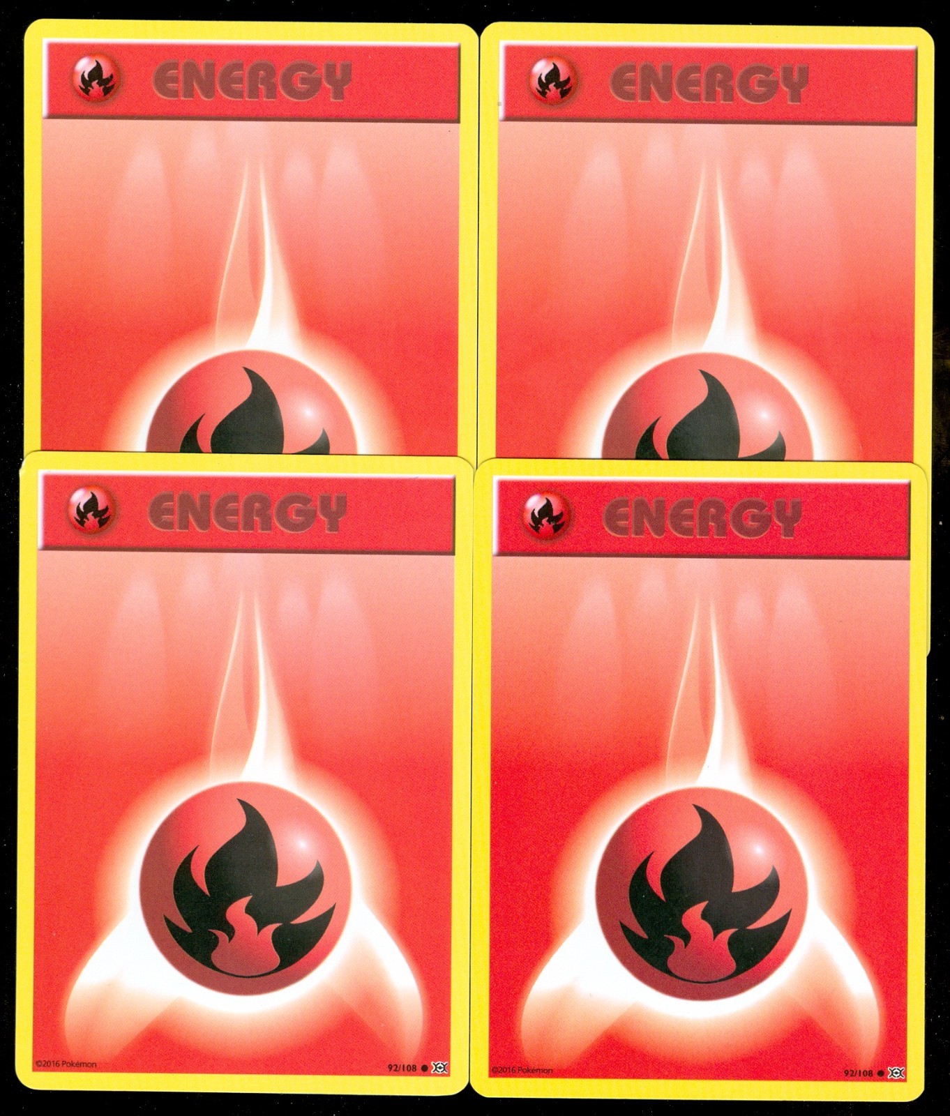 Pokemon FIRE ENERGY 92/108 - XY Evolutions - - MINT 4X | eBay