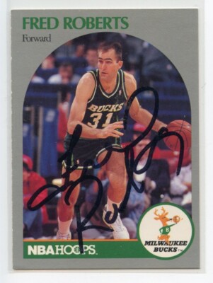 Fred Roberts signed autographed AUTO 1990-91 Hoops card #181 | eBay