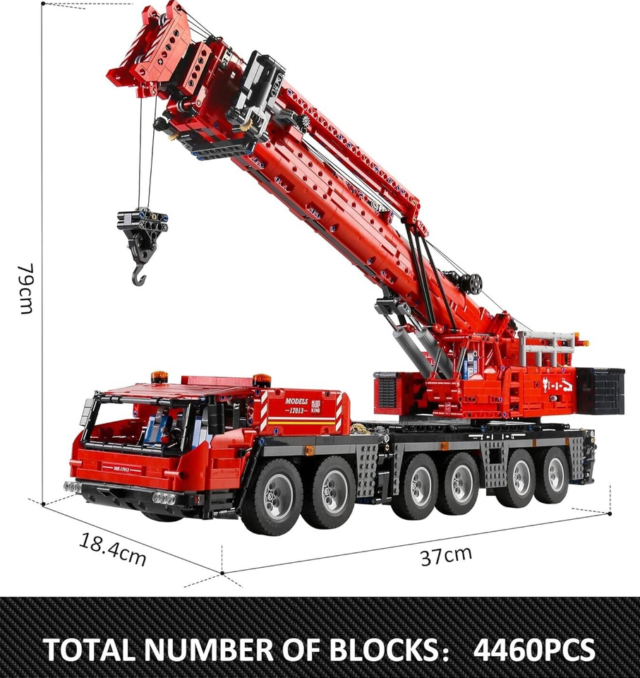 Mould King 17013 Excavator Crane Truck Remote Control Car Building ...