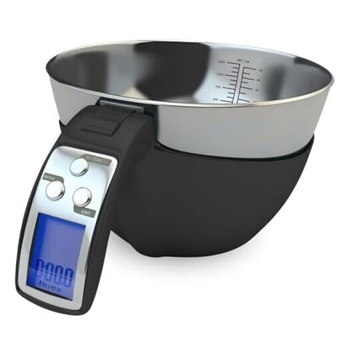 Digital Kitchen Food Scale with Bowl - 11lb, Grams & Ounces - Removable ...