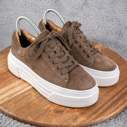J/SLIDES Amanda Khaki Suede Sneaker - Size 6.5 M | eBay