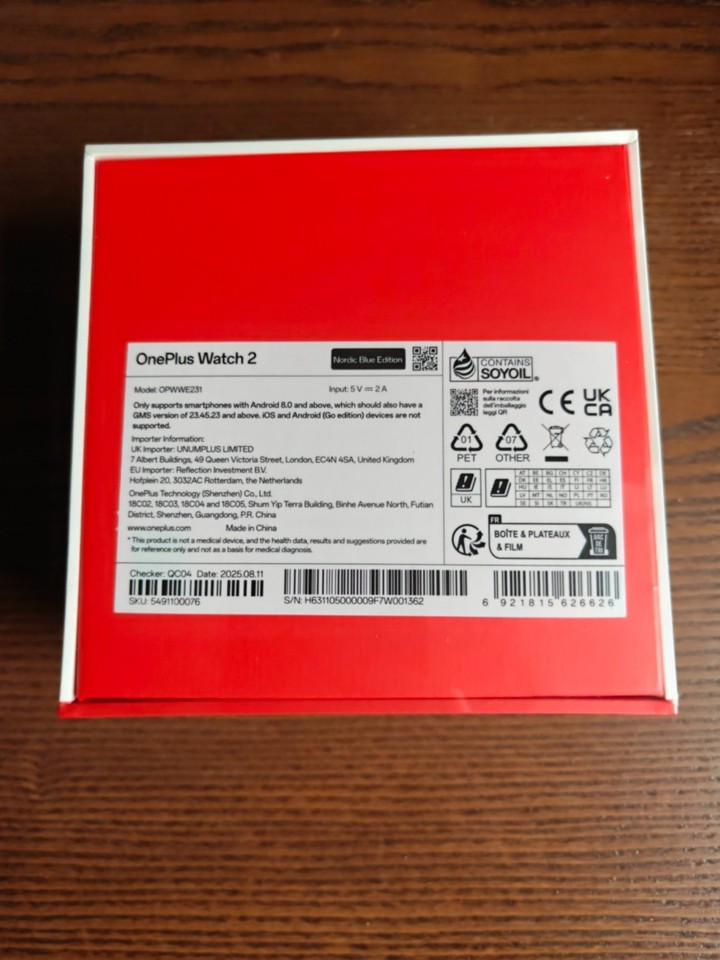 OnePlus Watch 2 Nordic Blue 46mm Smartwatch Brand New | eBay UK