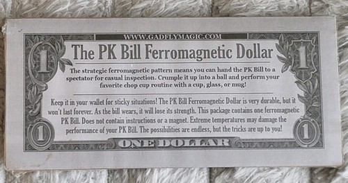 "The PK Bill Ferromagnetic Dollar!" Great Magic Trick! | eBay
