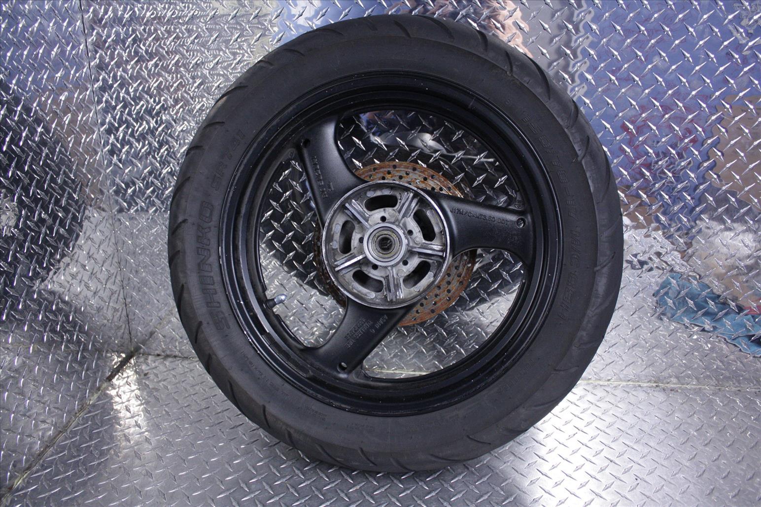 2005 SUZUKI GS 500 FK REAR WHEEL BRAKE ROTOR DISC RIM TIRE OEM GS500 05 ...