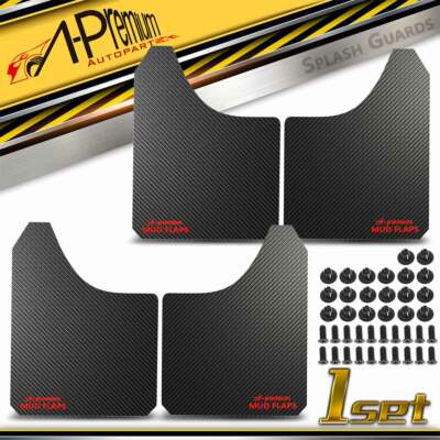 4x Black Universal Splash Guard Mud Flaps Fender for Toyota Hilux Land ...