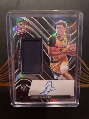 2021 Panini Spectra Basketball Chris Duarte RPA Prizm Patch Auto /149 ...