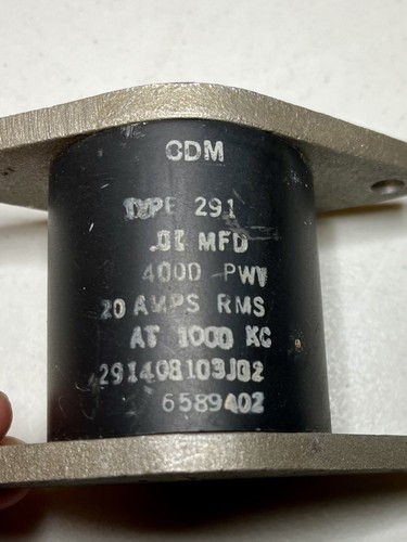291 Cornell Dubilier CDM Mica Capacitors w/Flanges .01 MFD 4000 PWV | eBay