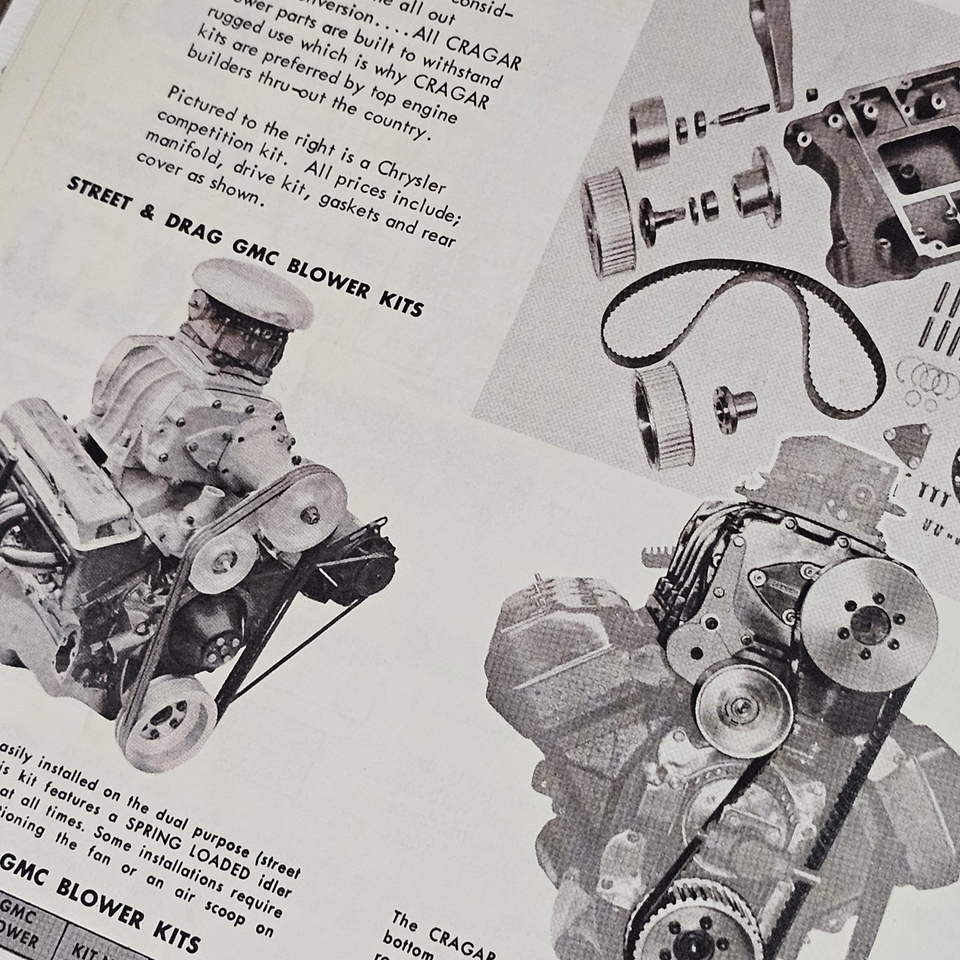 1961 CRAGAR Bell AUTO Catalog Hot Rod Drag Racing nhra scta blower ...