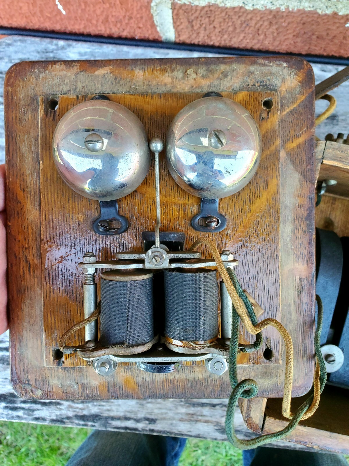 Hand Crank Telegraph Generator or Explosives Detonator with Bells ...