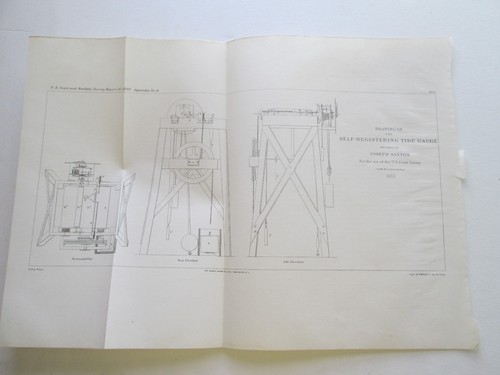 (1) 1897 U. S. COAST AND GEODETIC SURVEY CHART: SELF- REGISTERING TIDE ...