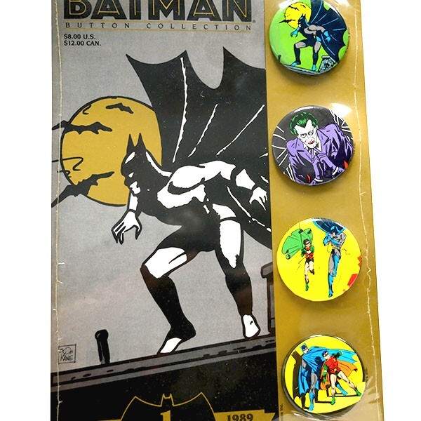 DC Comics Batman Button Collection 1939-1989 Sealed 4 Pc Set | eBay