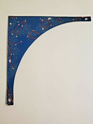 RARE 1980 STERN STAR GAZER PINBALL MACHINE PLAYFIELD PLASTIC 13B-127-1R ...