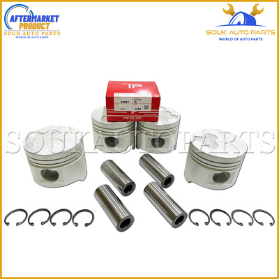13101-54140 PISTON & RING SET 2L-T 92mm STD For Toyota HIACE HILUX ...