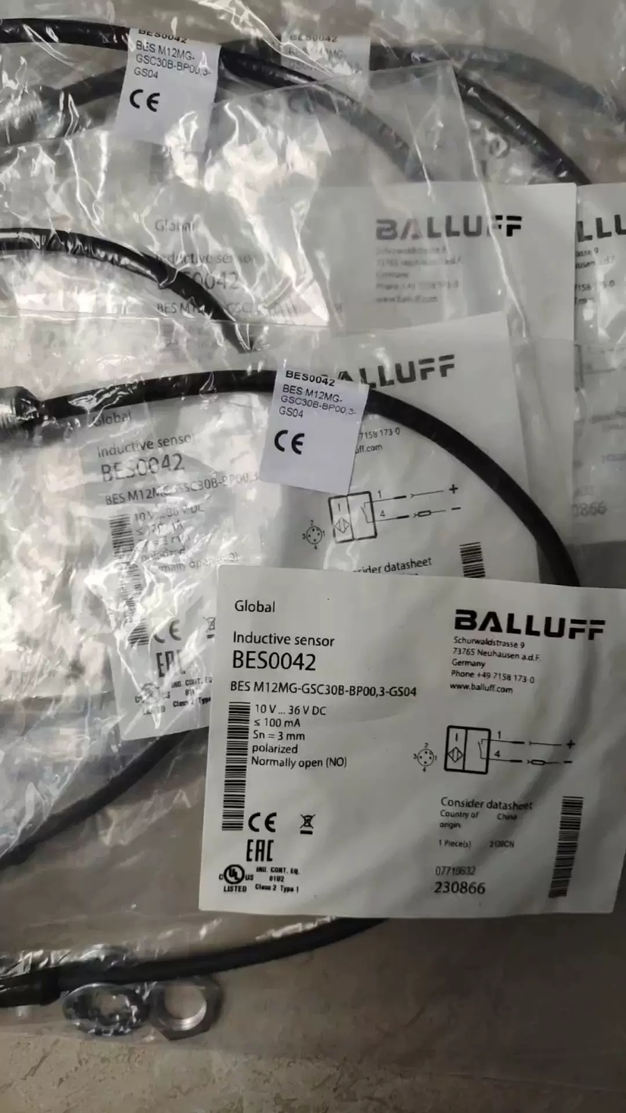 1pcs BALLUFF BES0042 BES M12MG-GSC30B-BP00 3-GS04 for sale online | eBay