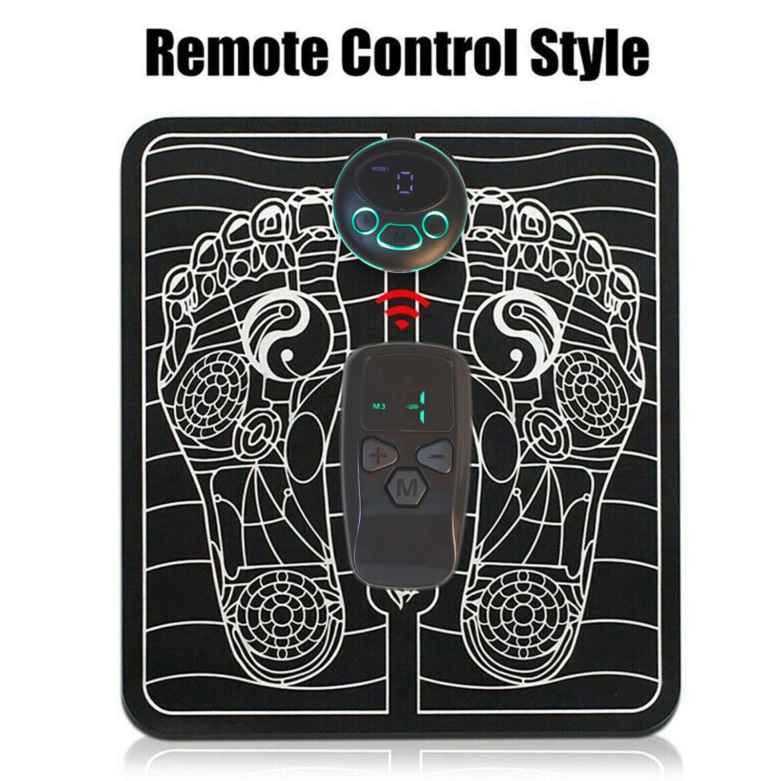 19 Level EMS Electric Foot Massager Pad Muscle Stimulator Blood ...