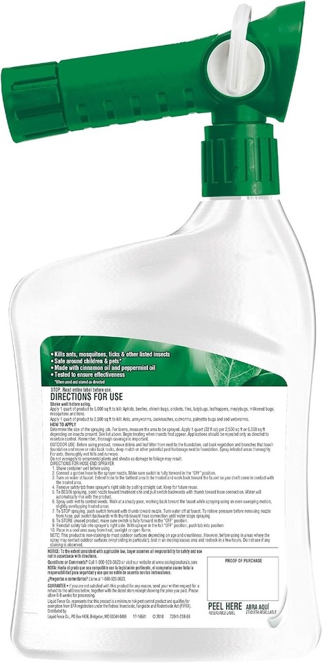 Ecologic Lawn & Yard Insect Killer Kills On Contact Concentrate 32Oz ...