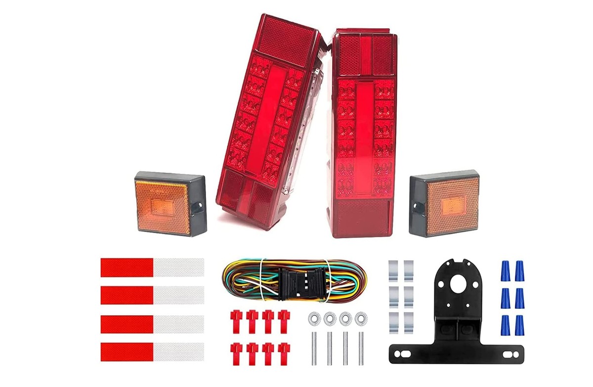 Utility Trailer Light Lens Kit 6 Function Light Lenses Towing And