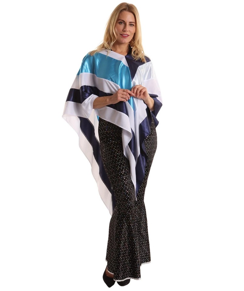 ABBA Poncho Costume – 70s Disco Popstar , Mamma Mia Poncho | eBay UK