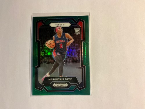 2024 panini wnba prizm draft picks MARQUESHA DAVIS# 96 green rookie ...