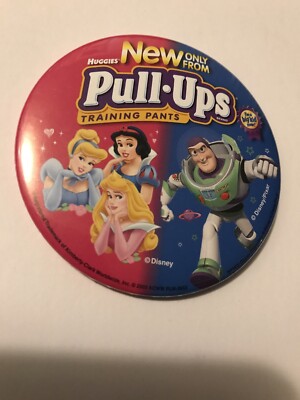 Disney Toy Story Buzz Lightyear & Princess Pull Ups Promo Button | eBay