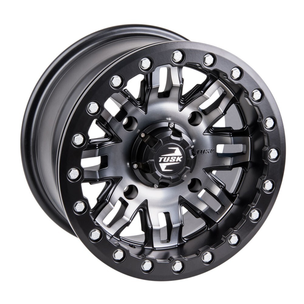 TUSK 30x10-14 UTV Tire Terrabite on Teton Gun Metal Fits Polaris Ranger ...