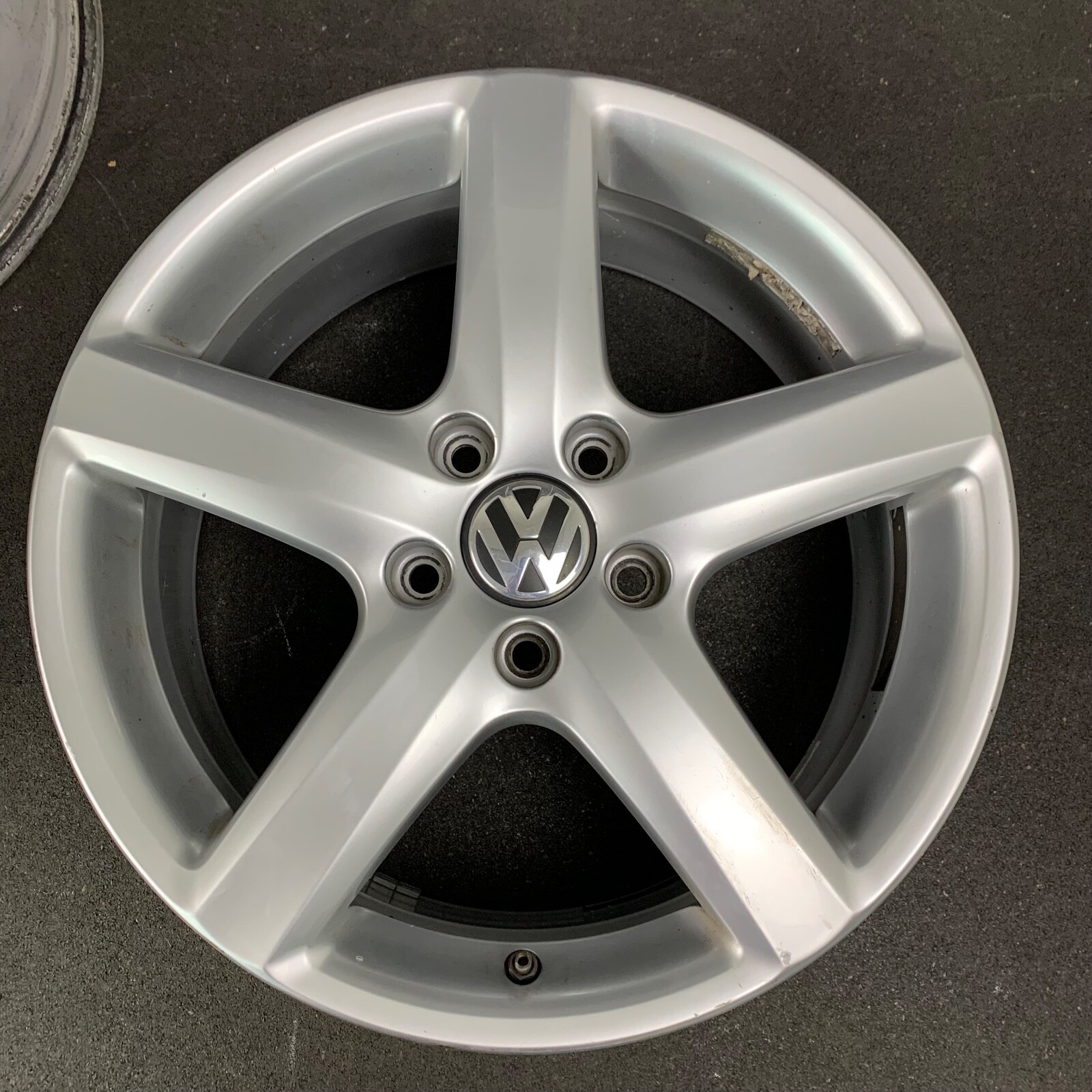 (4) VW Volkswagen Jetta GLI Original Silver Wheels Rims +Caps 17" TPMS ...