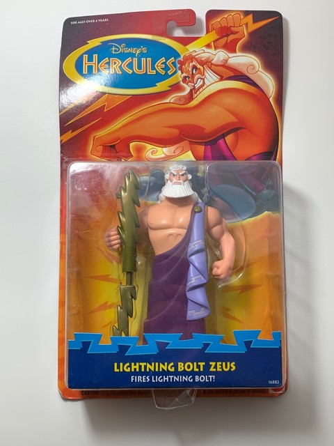 Hercules Disney Mattel 1997 Lightning Bolt Zeus Action Figure for sale ...