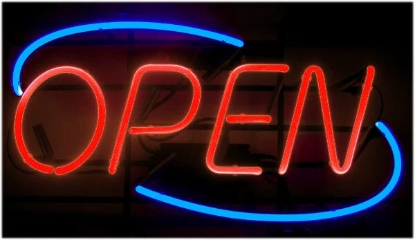 Vintage Neon Open Sign