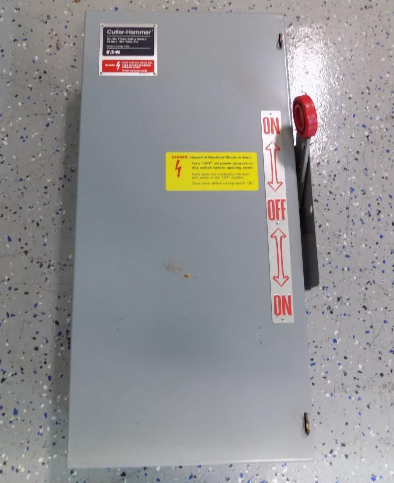 Cutler Hammer DT361UGK 30 Amp Double Throw Safety Switch Manual ...