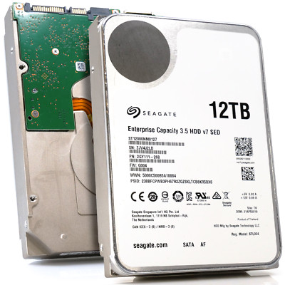 Seagate Enterprise Capacity v7 ST12000NM0127 12TB 7.2K RPM SATA 6Gb/s ...
