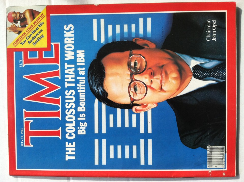 1983 IBM CHAIRMAN JOHN OPEL & COMEDIAN SNL EDDIE MURPHY Sports Illustrated | eBay
