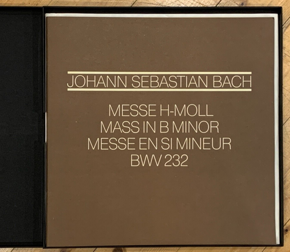 Bach Mass in B minor HELMUTH RILLING Original CBS 3LP Box 79307 MINT | eBay