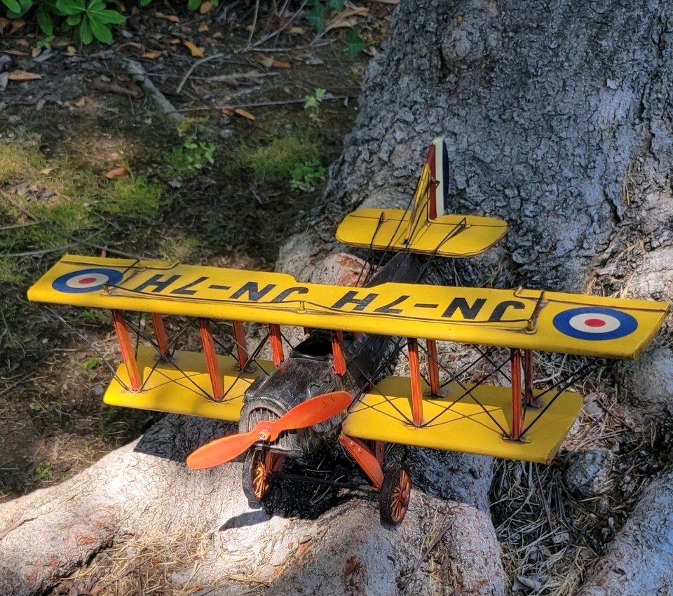 WWI Era Jenny Bi-Plane JN-7H Metal Airplane Model Aircraft Vintage ...