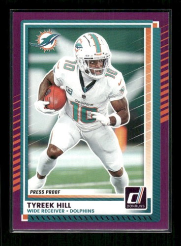 Tyreek Hill - 2025 Donruss Football - Purple Press Proof | eBay