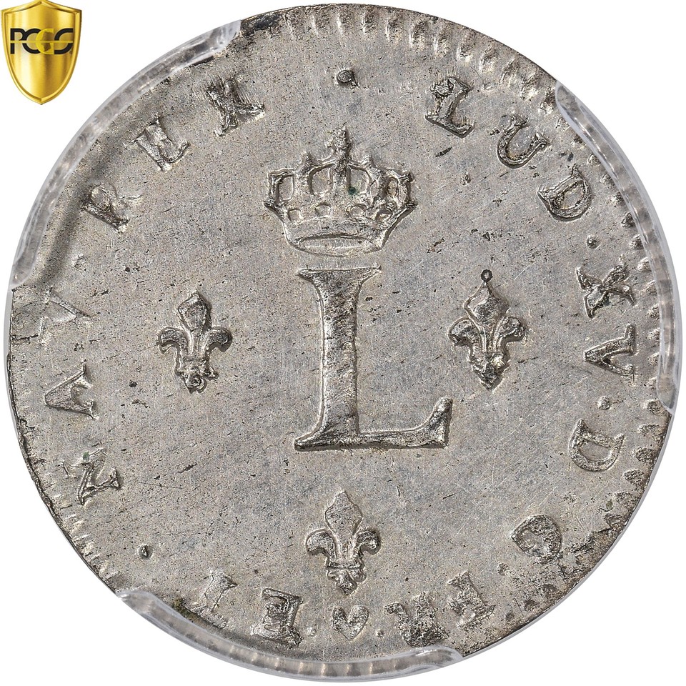 France, Louis XV, Double Sol, 1762, Strasbourg, Billon, PCGS, AU ...