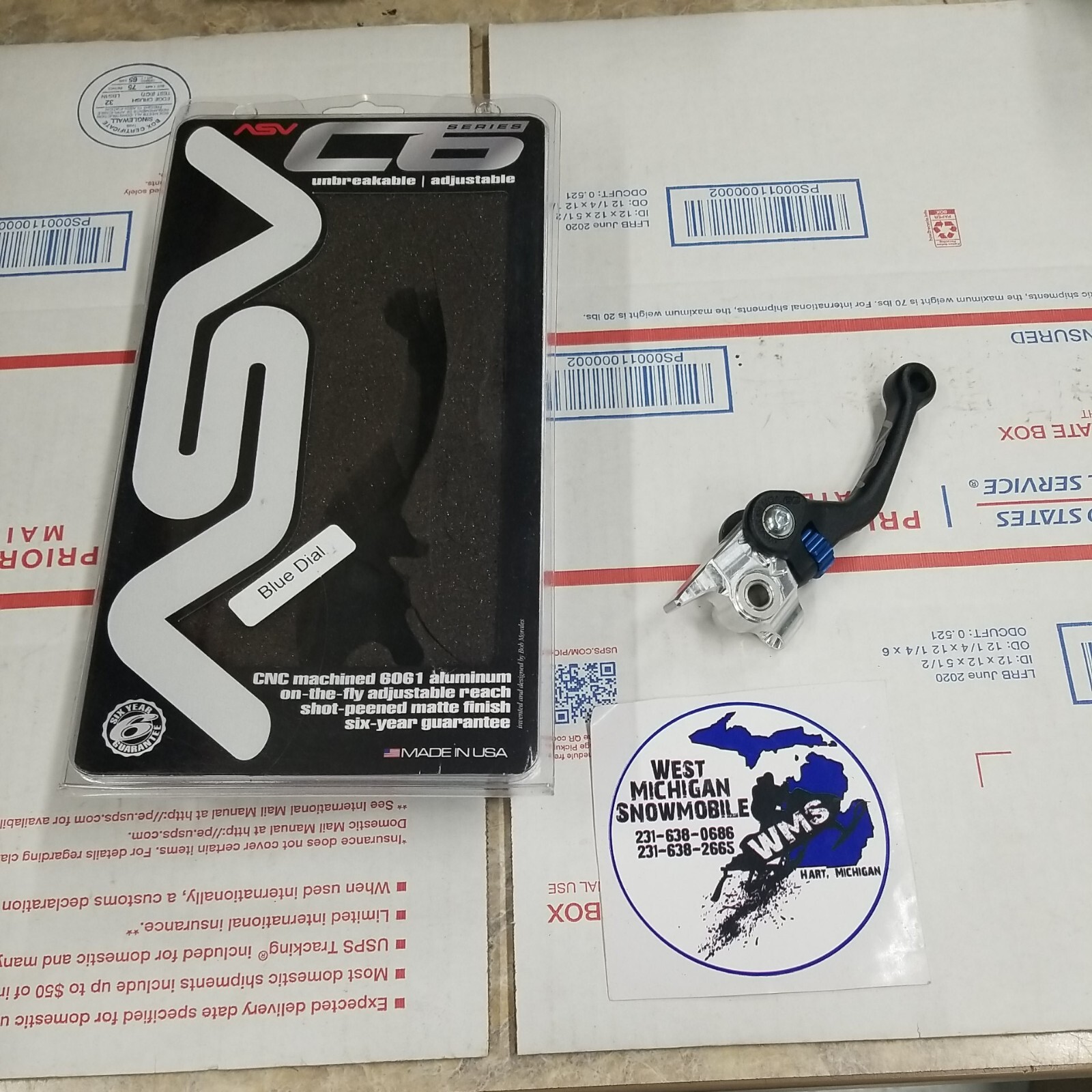 Asv C6 Series Front Brake Lever BDC623-K QTY 1 BLUE DIAL | eBay