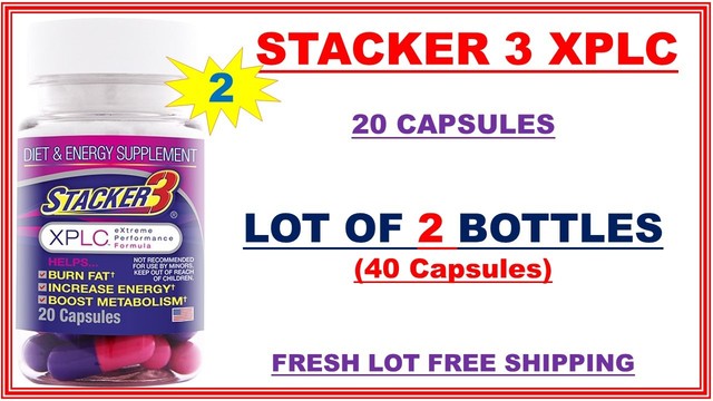 Stacker 3 XPLC Herbal Dietary Supplement - 20 Capsule (3 Pack) for sale ...