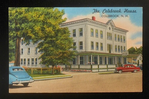 1940s The Colebrook House Old Cars Colebrook NH Coos Co Postcard New ...
