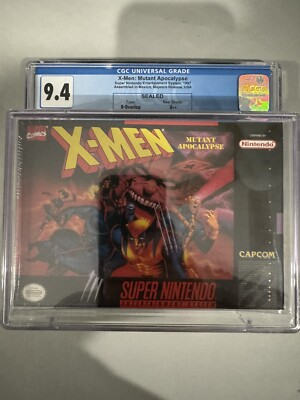 SNES Super Nintendo X-MEN MUTANT APOCALYPSE - New & Sealed CGC 9.4 A++ ...