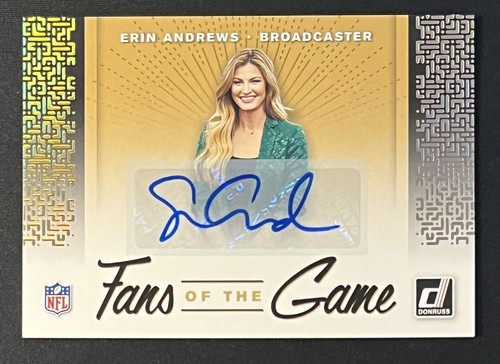 2019 Panini Donruss Erin Andrews Fans Of The Game Autograph Auto #FTG-1 ...