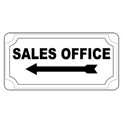 Sales Office Retro Vintage Style Metal Sign - 8 In X 12 In With Holes ...
