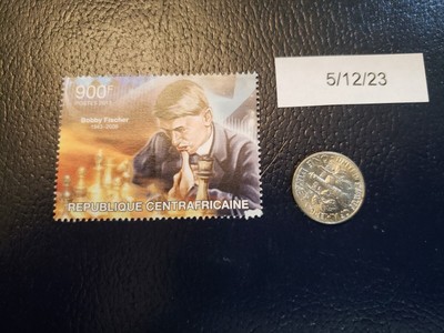 Bobby Fischer American chess grandmaster 2013 Republique Centrafricaine ...