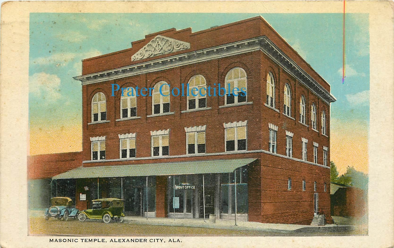 Alabama, AL, Alexander City, Masonic Temple 1924 Postcard | eBay