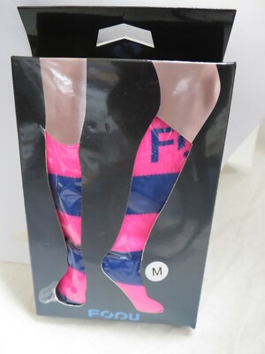 Fodu Femmes Compression Chaussettes SPORTS Course Support Médical Rose ...